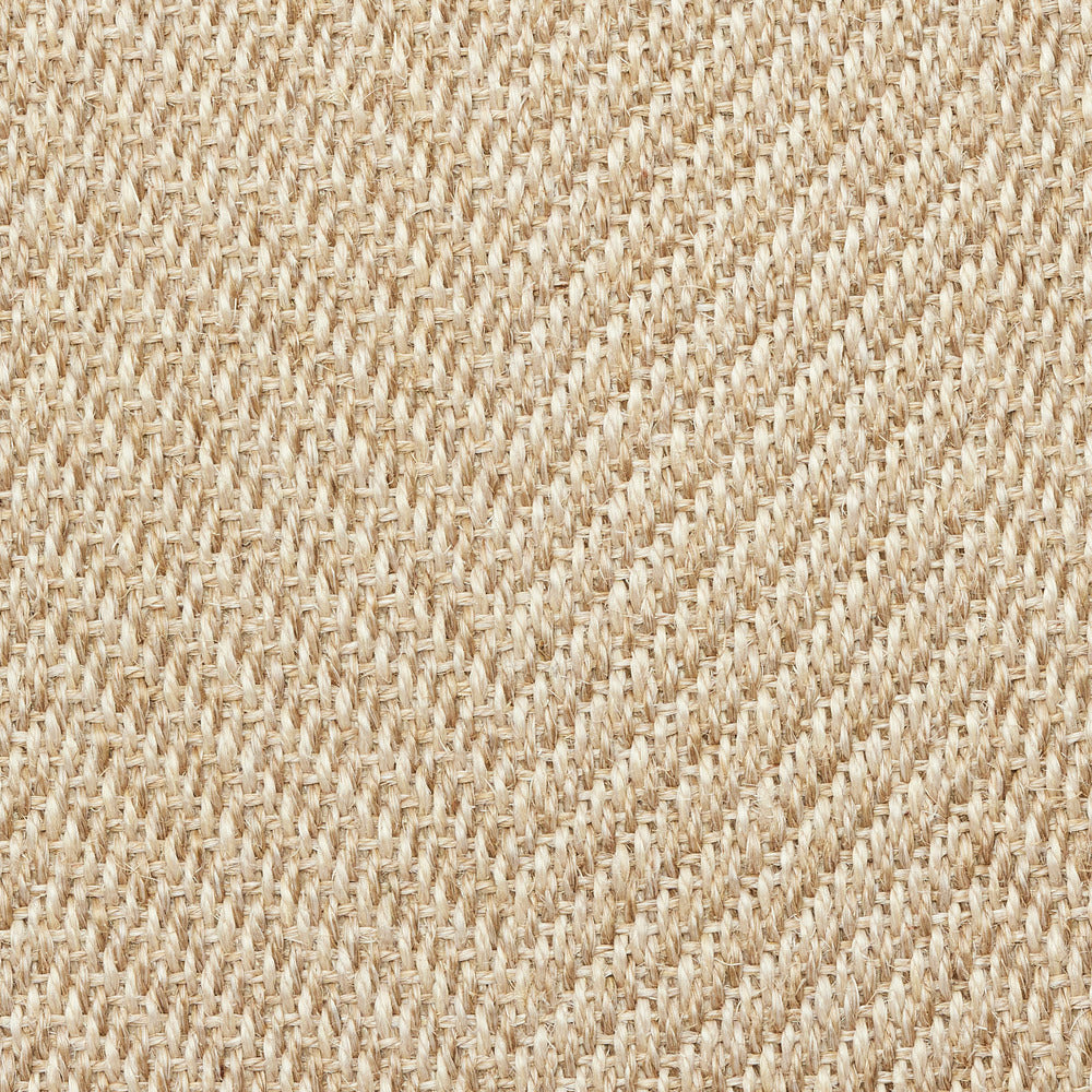 Belgian Natural Herringbone Sisal Large Rug with Oriental Ecru Cotton ...